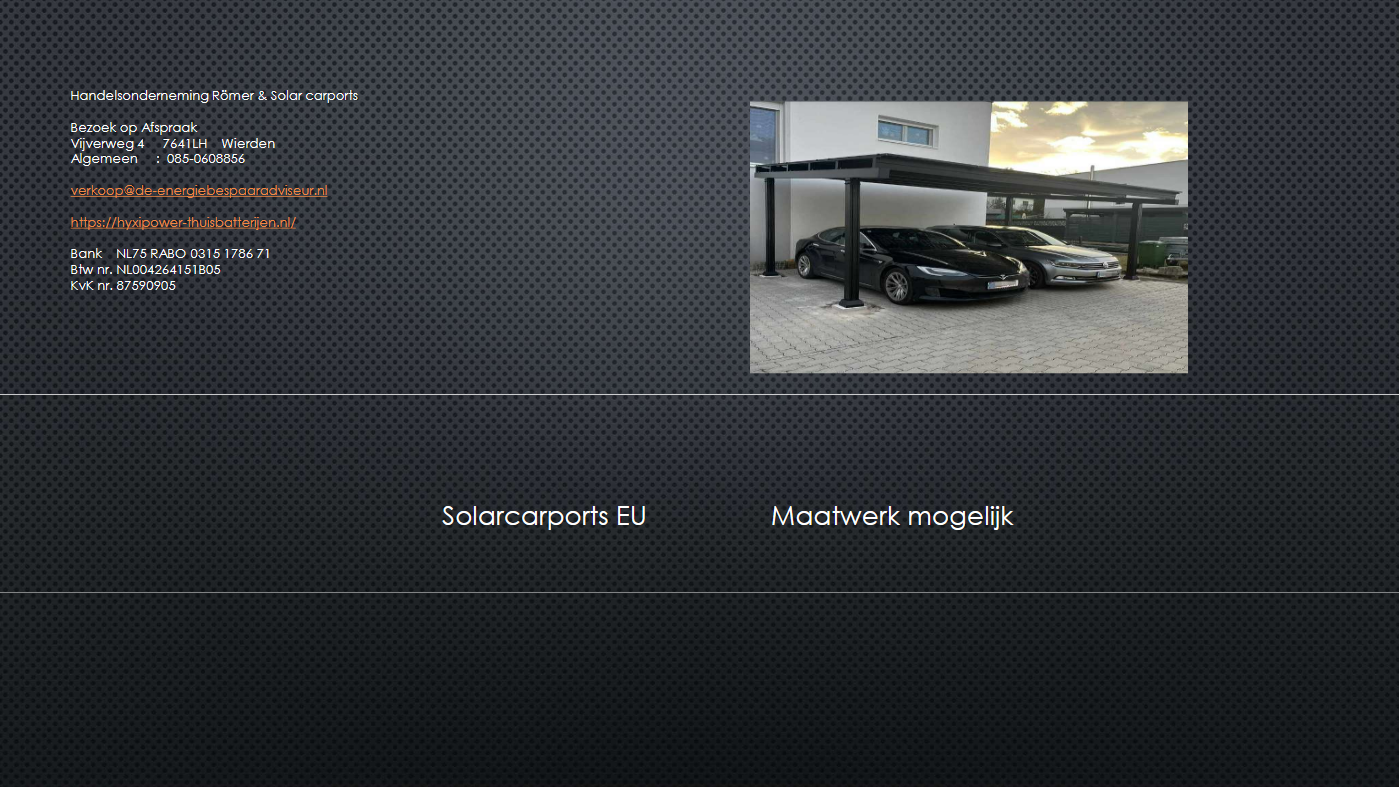 Solar Carports EU - Container Quantities – HYXiPOWER THUISBATTERIJEN en ...